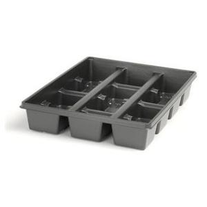 Landmark 4.00 Square Press-Fit Tray (12) Grey 100/CS L-PF12TRAY ...