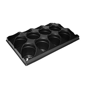 TOP Round Pot Carry Tray RPT-400-G-15-BLK 50/CS 755810C - Griffin ...