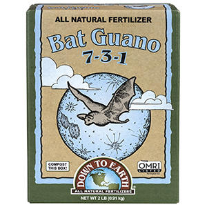 DTE BAT GUANO 7-3-1 2LB *OMRI* - Griffin Greenhouse Supplies